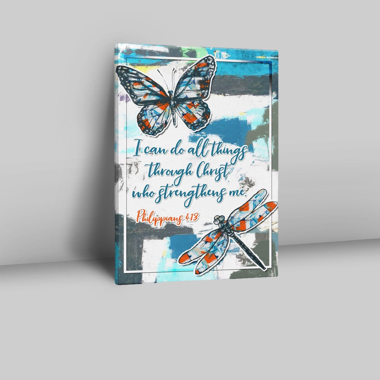 Philippians 413 I Can Do All Things Through Christ Butterfly Canvas Pr ...