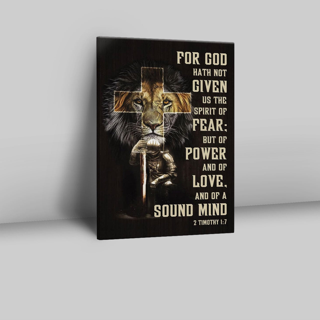 For God Hath Not Given Us The Spirit Of Fear 2 Timothy 17 Canvas Print ...