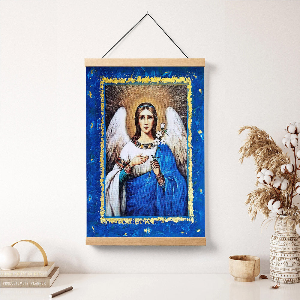 Archangel Gabriel 2 Hanging Canvas Wall Art - Catholic Hanging Canvas – Ciaocustom