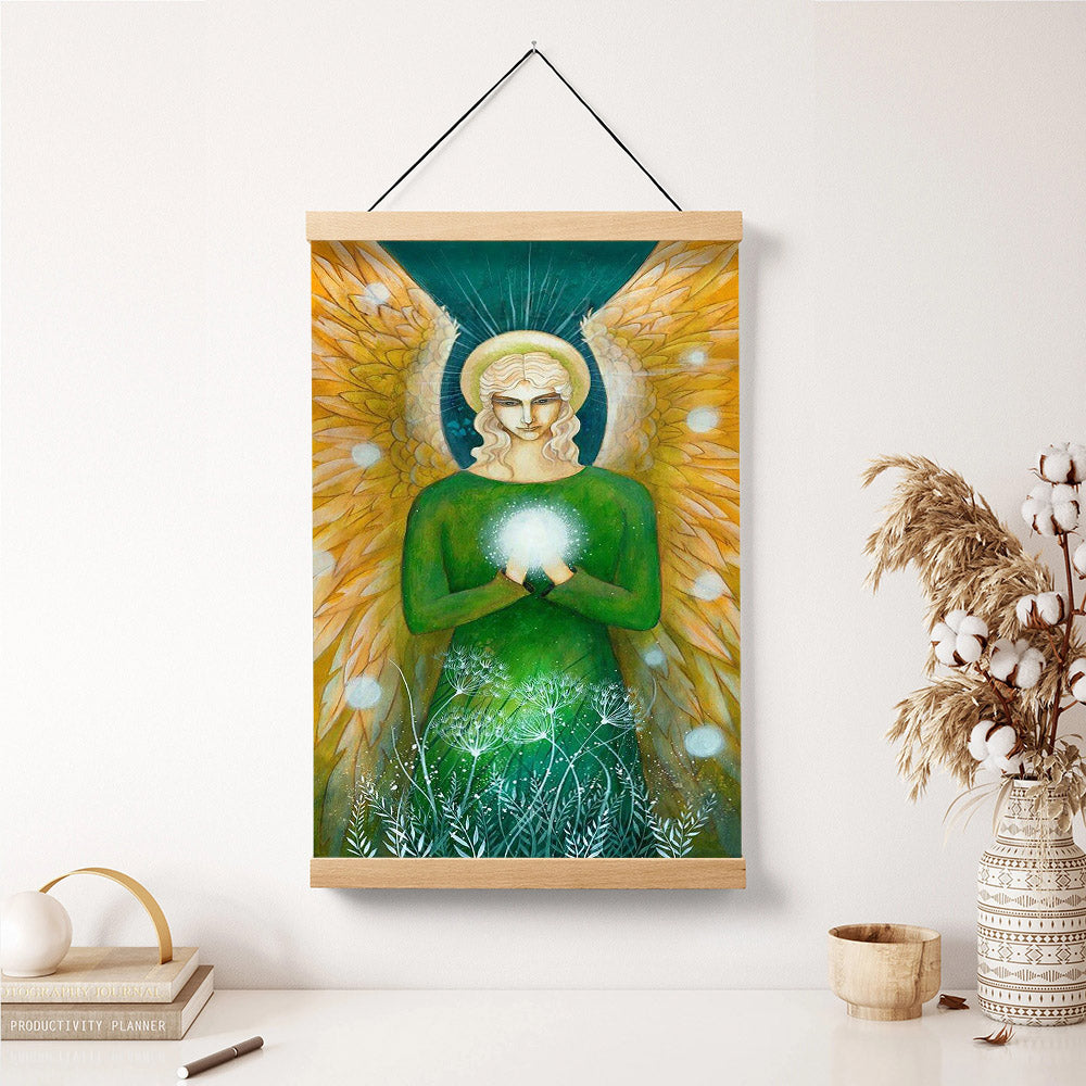 Archangel Raphael Hanging Canvas Wall Art 1 - Catholic Canvas Wall Art – Ciaocustom