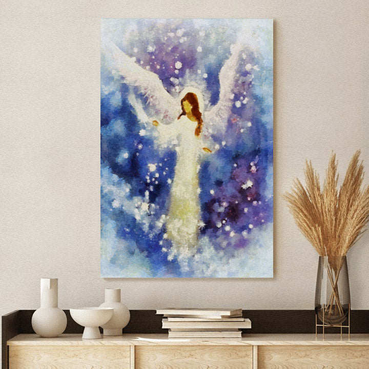 Beautiful Angel Painting Canvas Wall Art - Catholic Canvas Wall Art - – Ciaocustom