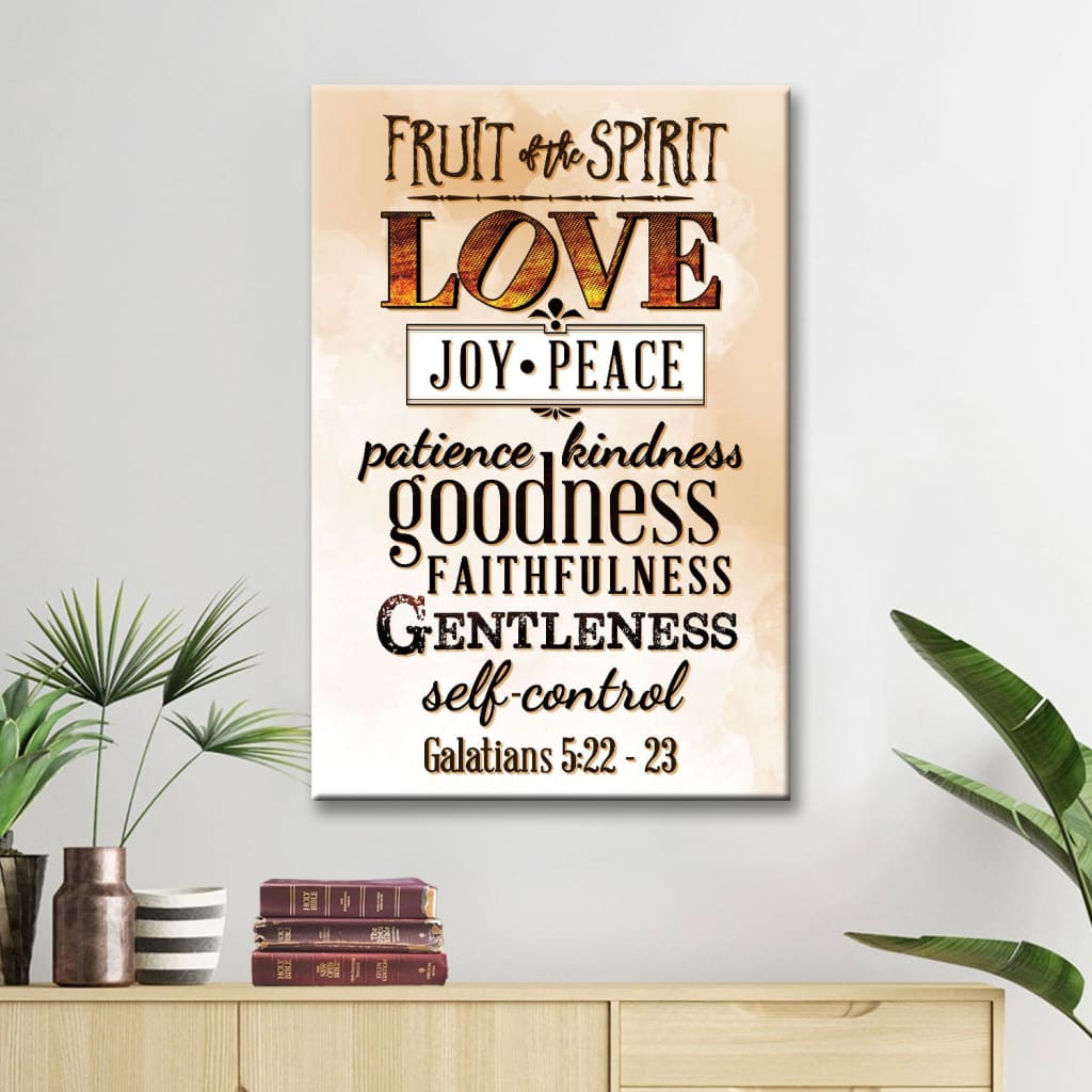 Fruit Of The Spirit Bible Verse Christian Canvas Art - Bible Verse Can ...