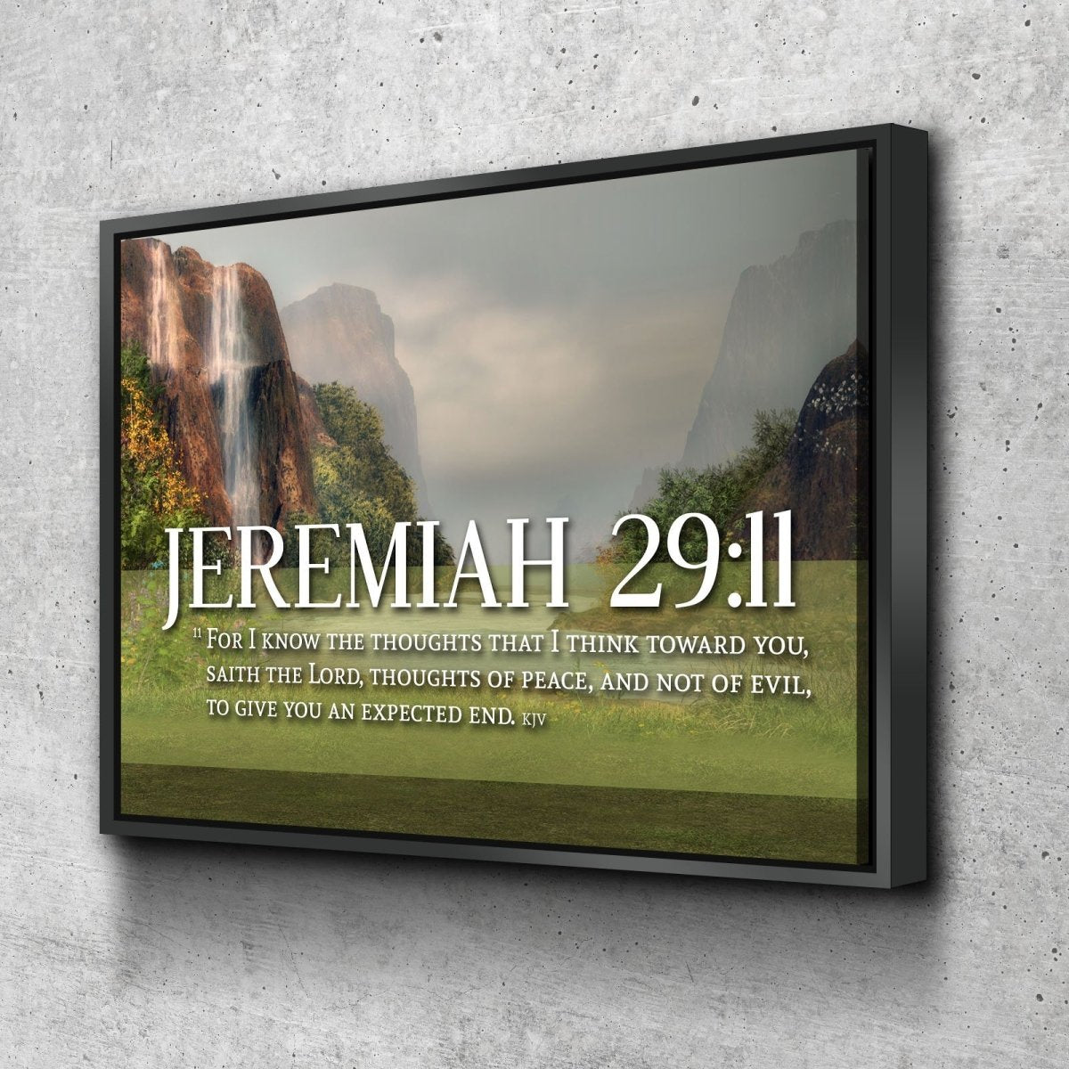 Jeremiah 2911 Kjv #6 Bible Verse Canvas Wall Art - Christian Canvas Wa ...