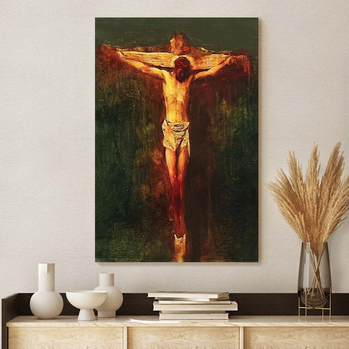 Jesus Canvas Jesus Crucified Christian Canvas Painting 1 - Jesus Canva – Ciaocustom
