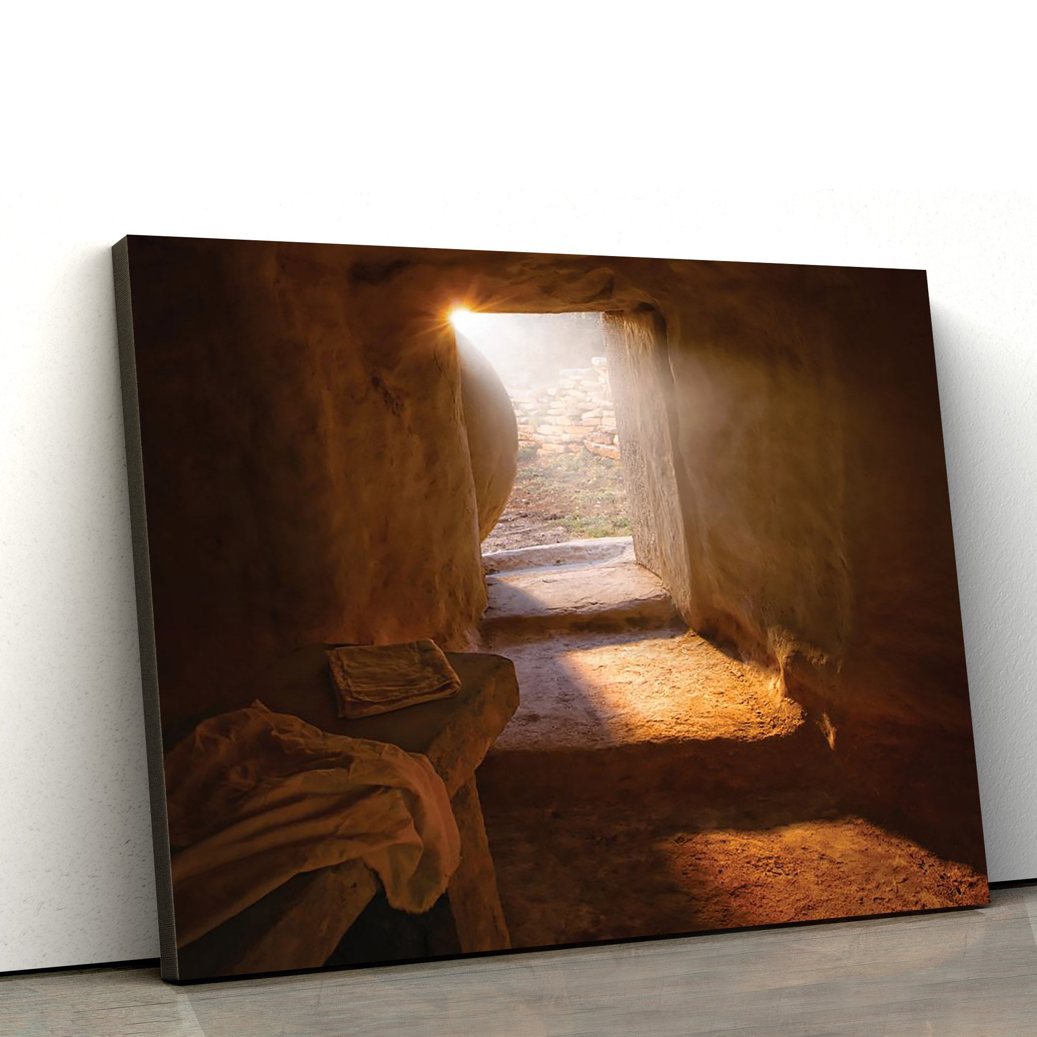 Jesus Christ Empty Tomb Canvas Pictures - Easter Wall Art - Christian ...