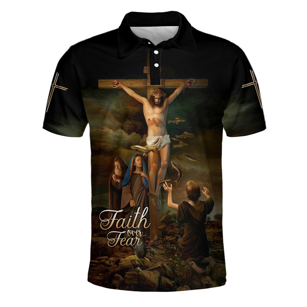 Jesus Christ Hanging On The Cross Polo Shirt Christian Shirts And Shor 4653