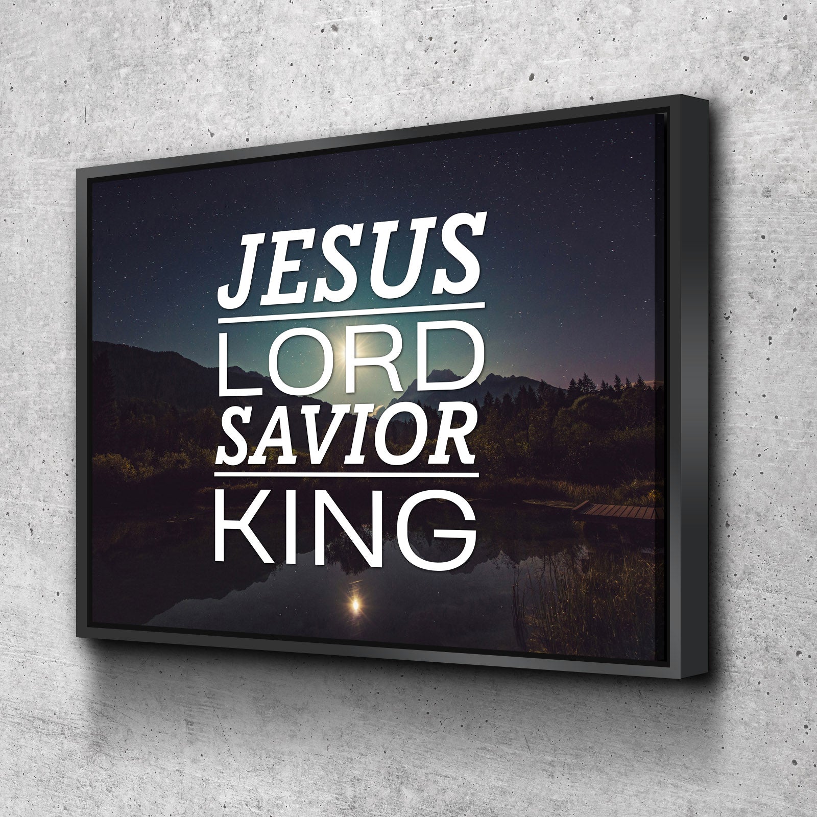 Jesus Lord Savior King Wall Art Canvas Print - Christian Canvas Wall A – Ciaocustom