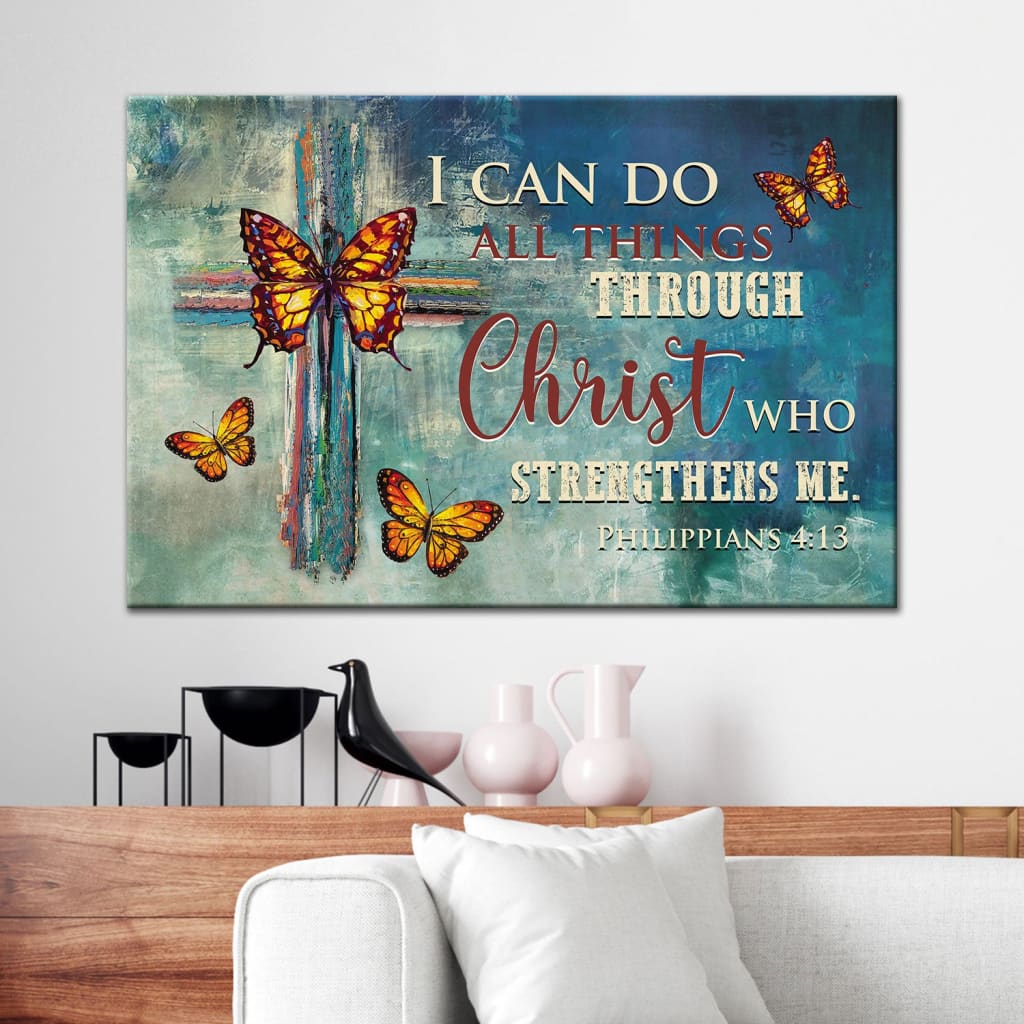 Philippians 413 I Can Do All Things Through Christ Wall Art Canvas, Bu ...