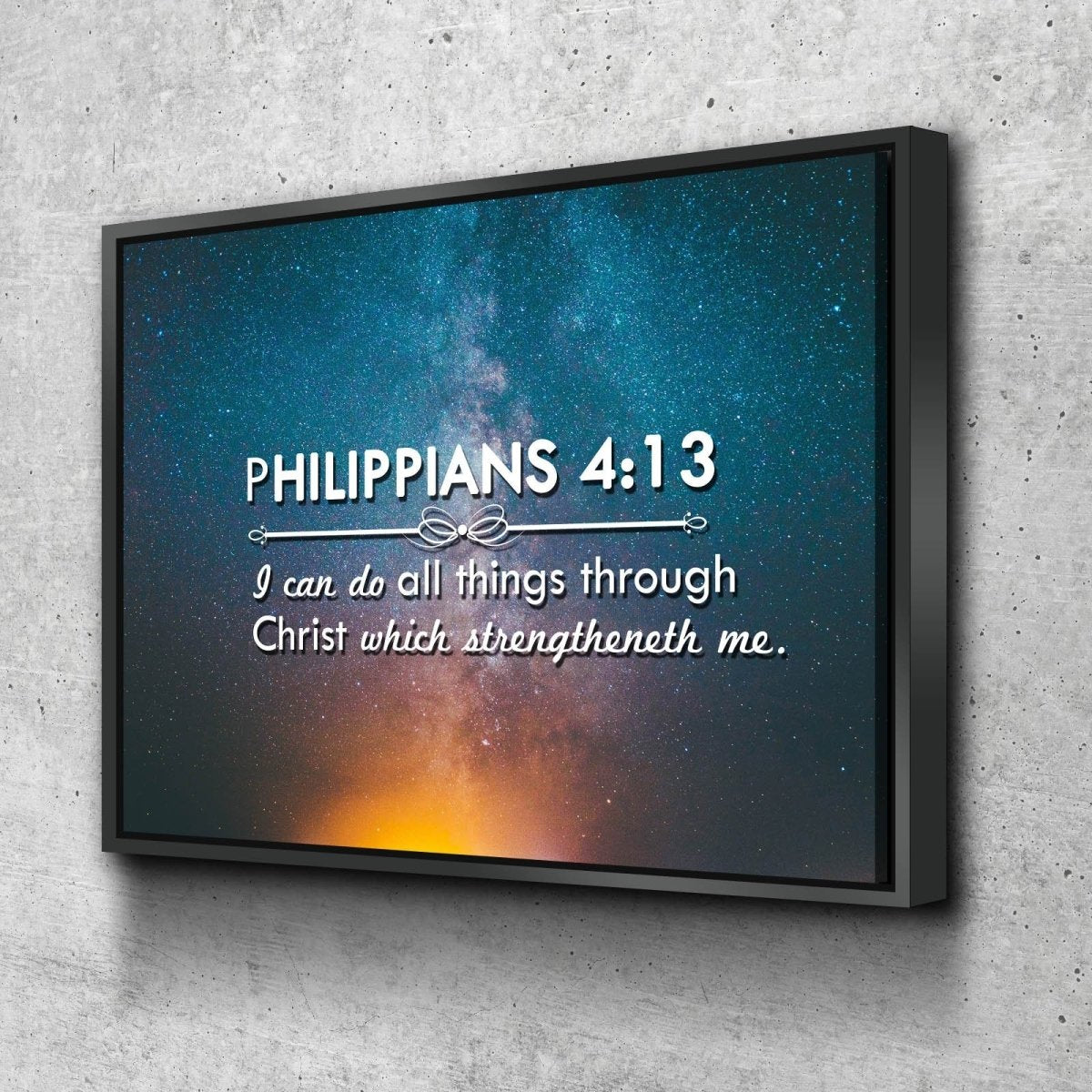 Philippians 413 Kjv #4 Bible Verse Canvas Wall Art - Christian Canvas ...