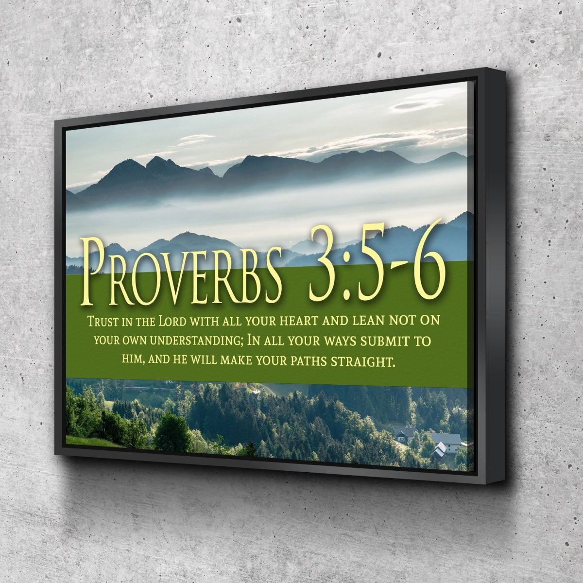 Proverbs 35-6 Niv #54 Bible Verse Canvas Wall Art - Christian Canvas W ...