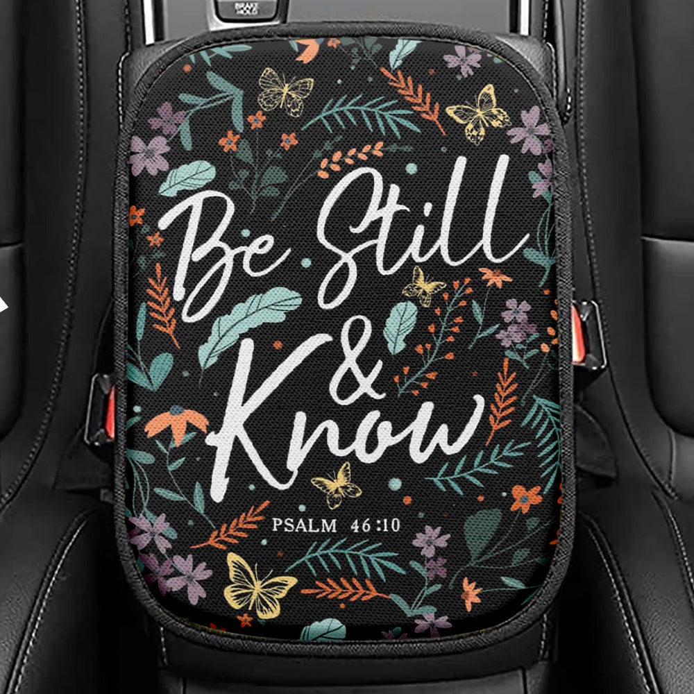 Psalm 4610 Be Still And Know Wildflower Butterflies Christian Seat Box ...