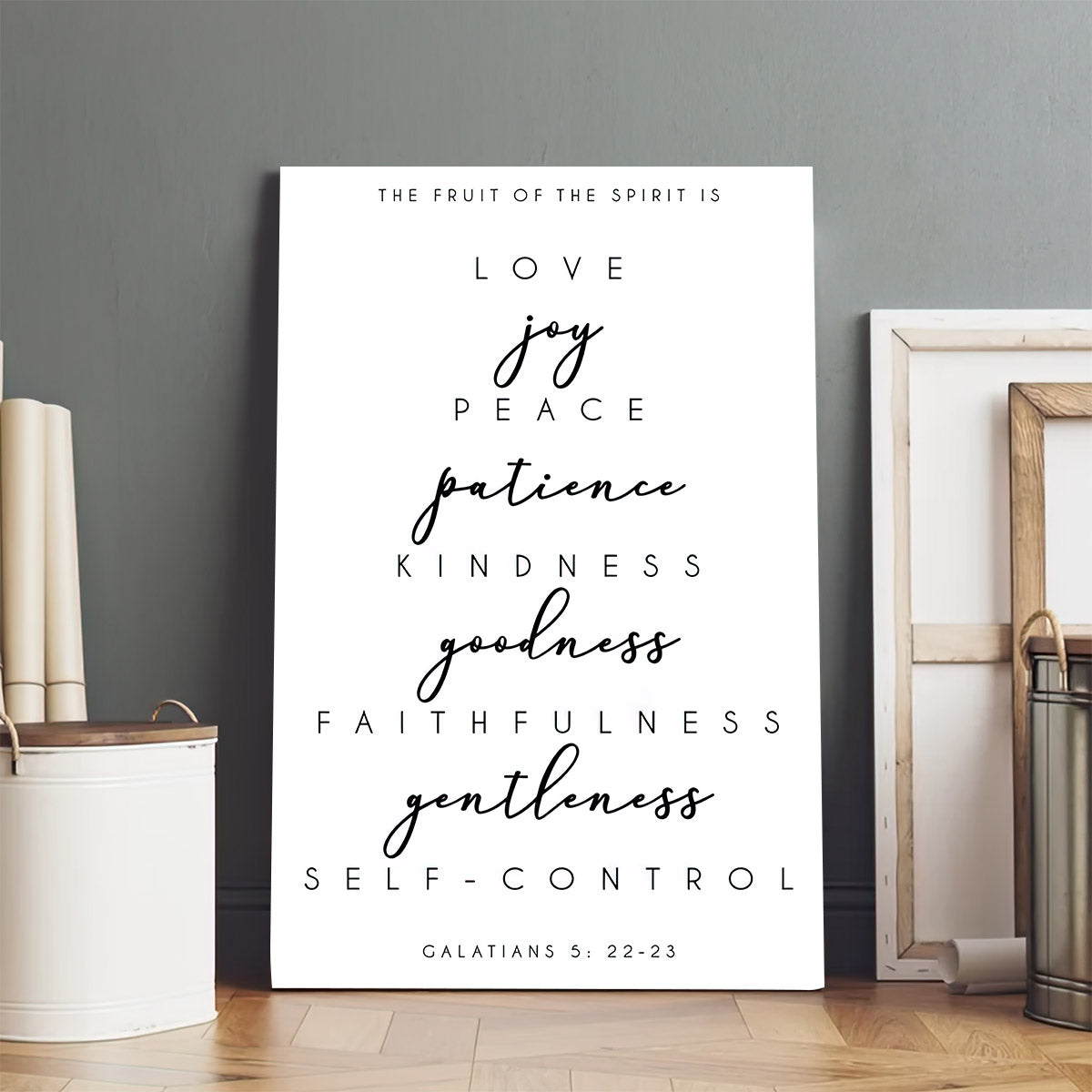 The Fruit Of The Spirit Canvas Art - Bible Verse Wall Art - Christian ...