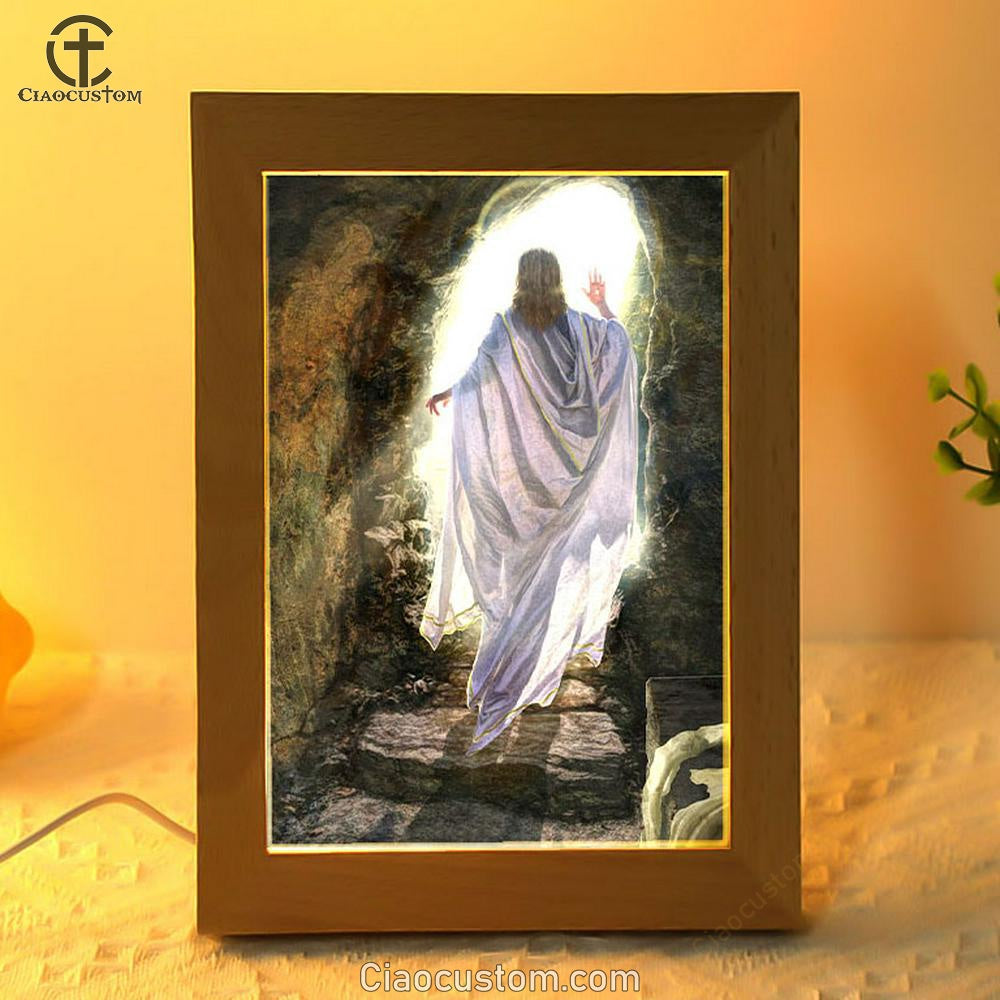 The Resurrection Of Jesus Frame Lamp Pictures - Christian Wall Art - J – Ciaocustom