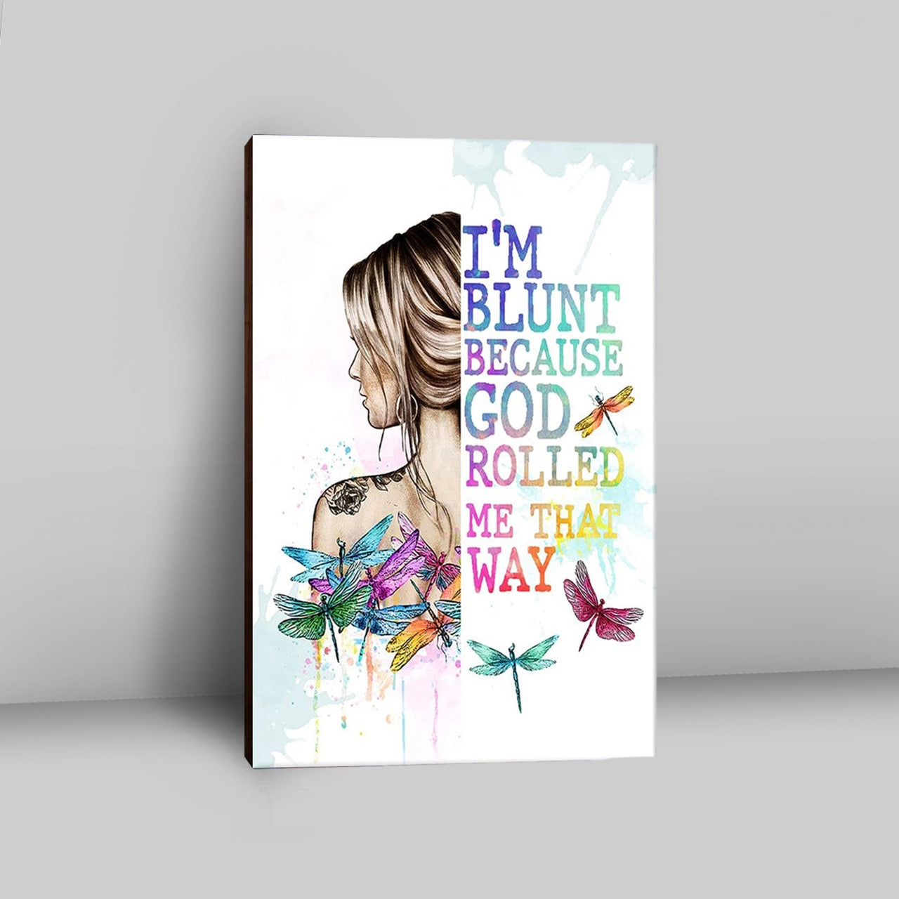 I Am Blunt Boho Hippie Wall Art Decor - Bohemian Canvas Wall Decor ...