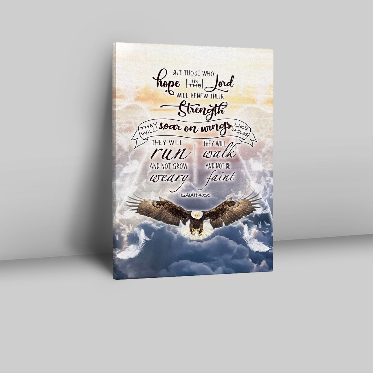 Isaiah 4031 Those Who Hope In The Lord Bible Verse Wall Decor Art - Bi ...