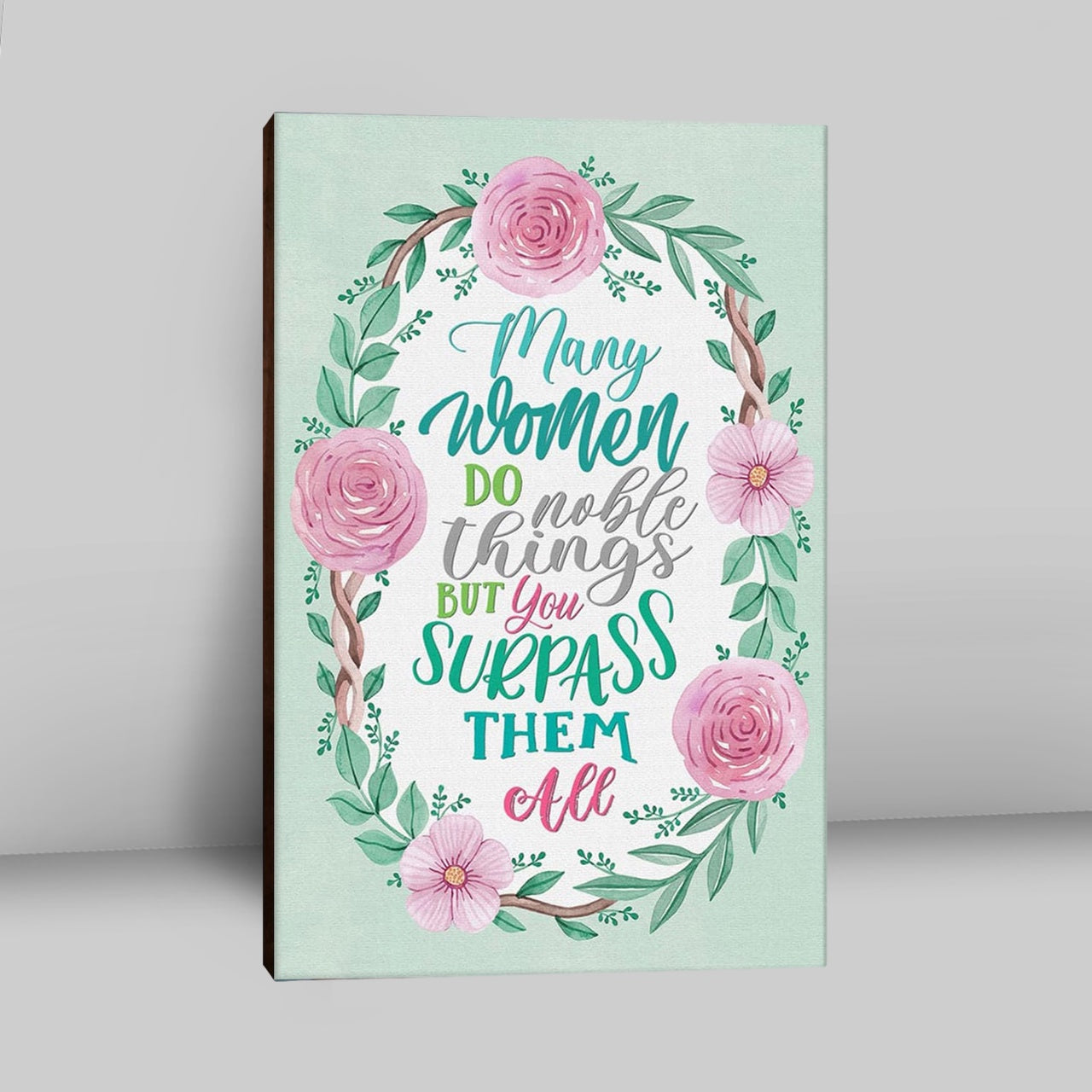 Many Women Do Noble Things Proverbs 3129 Canvas Wall Art - Christian C ...