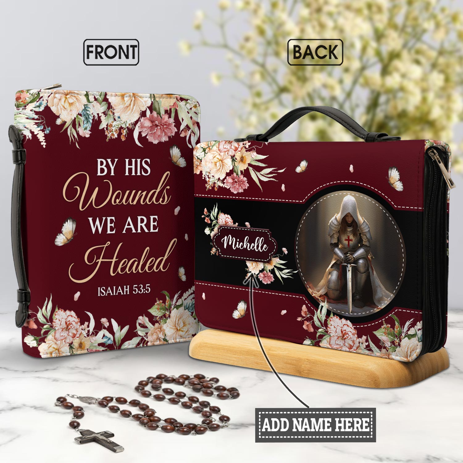By His Wounds We Are Healed Isaiah 53 5 Knights Templar Personalized B ...