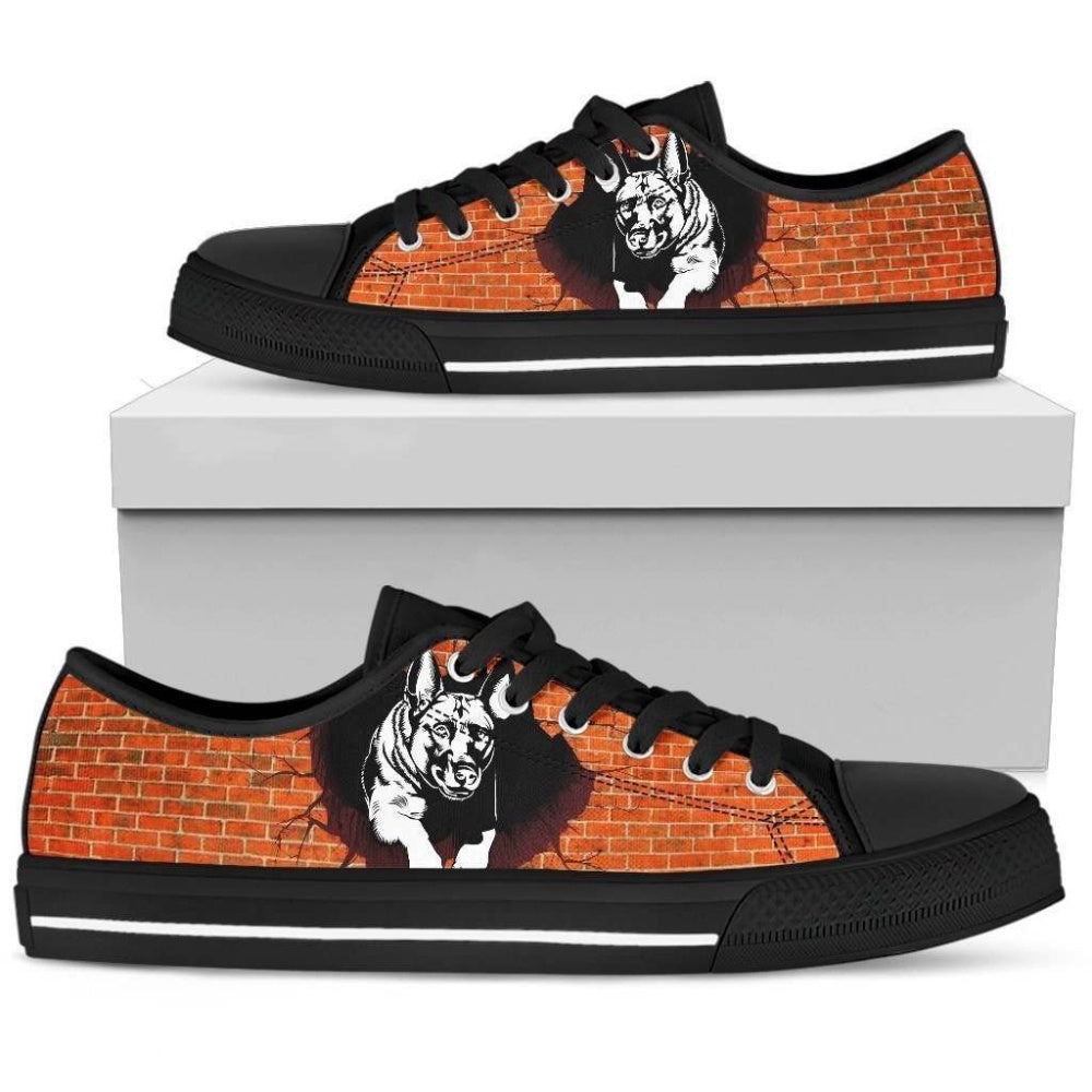 German Shepherd-Inspired Women'S Low Top Shoe Sleek And Stylish, Dog P ...