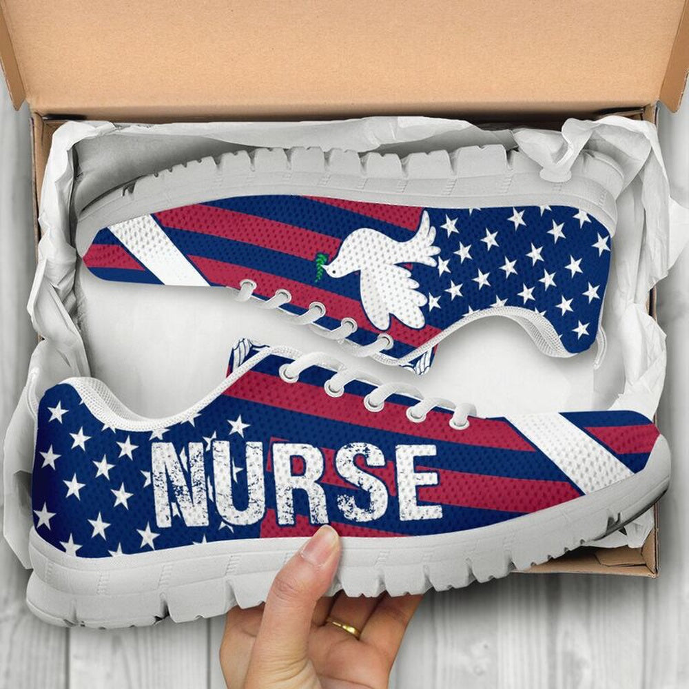 Nurse Sneaker, Nurse Peace Sneakers Shoes, Best Shoes For Nurses ...