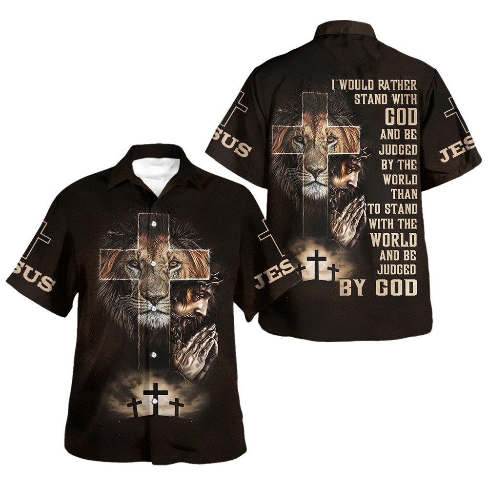 The Lion Jesus Pray Hawaiian Shirt For Men And Women - Christian Summe ...