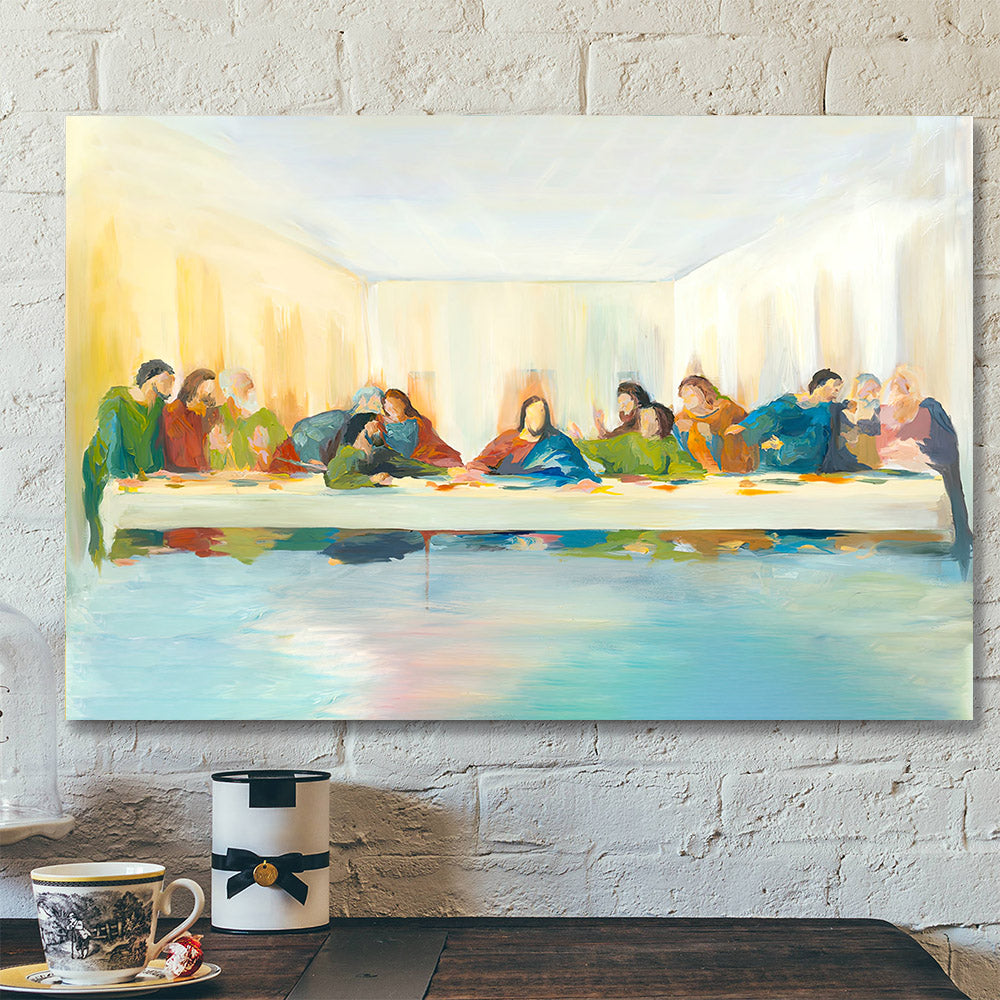 Last Supper - Jesus Painting On Canvas - Religious Posters - Christian ...