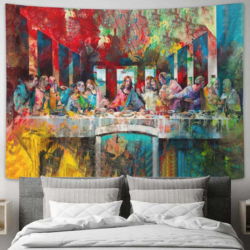 Last Supper Graffiti Art Tapestry - Christian Tapestry - Jesus Wall Ta – Ciaocustom