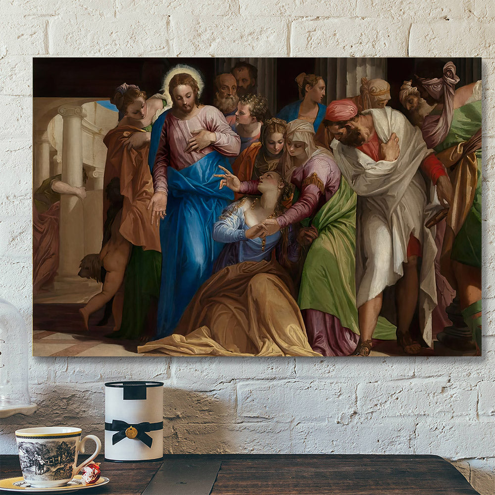 The Conversion Of Mary Magdalene - Jesus Canvas Poster - Religious Pos ...
