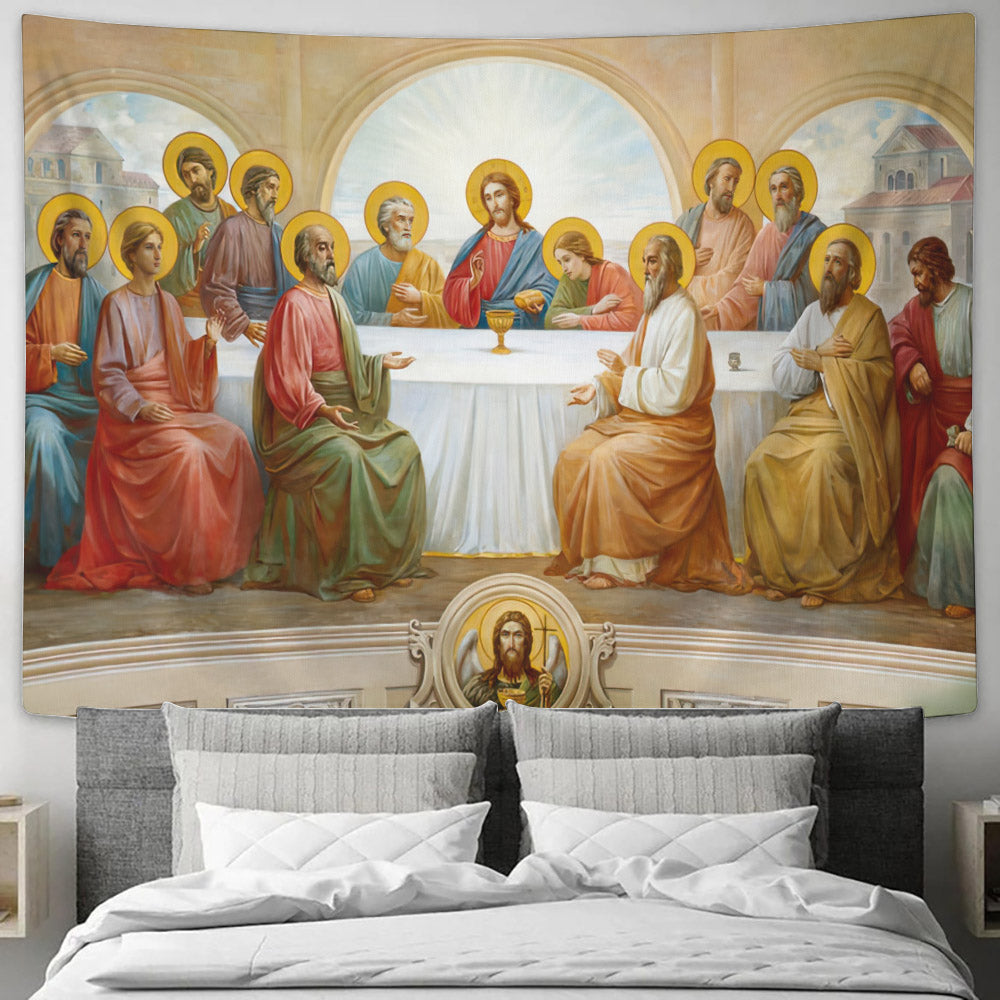 The Last Supper - Christian Wall Tapestry - God Tapestry - Jesus Wall ...