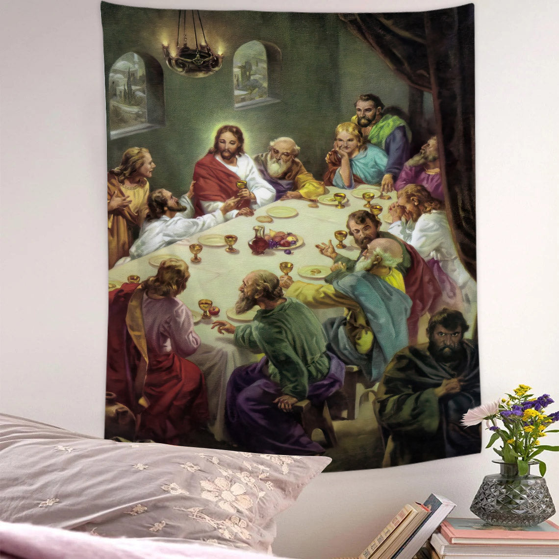 The Last Supper 20th Century Wall Art - Christian Wall Tapestry - Bibl ...
