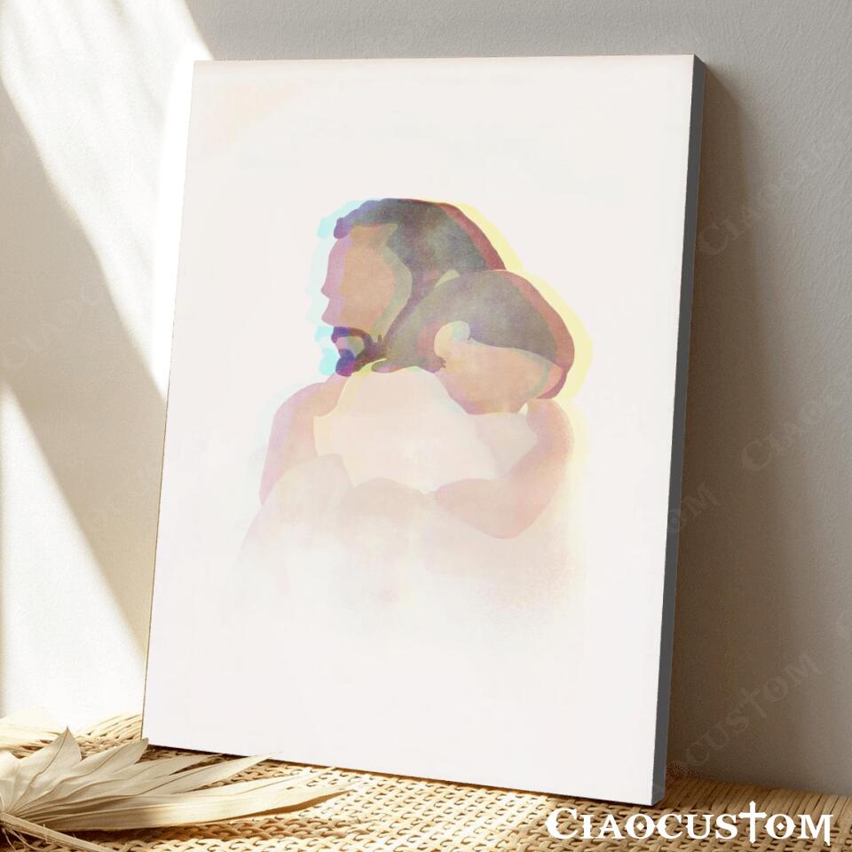 Christ's Embrace - Jesus Pictures - Jesus Canvas Poster - Jesus Wall A ...