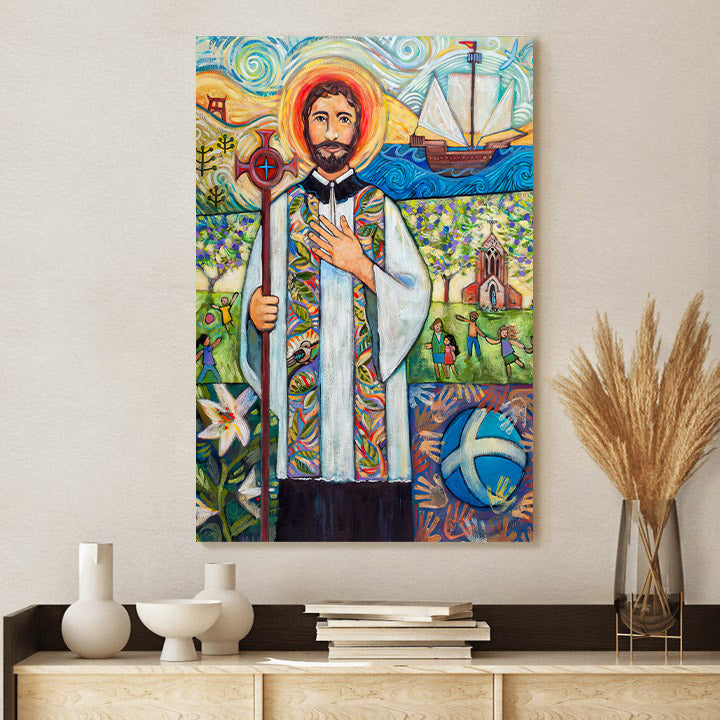 Saint Francis Xavier Canvas Poster - Religious Wall Decor – Ciaocustom