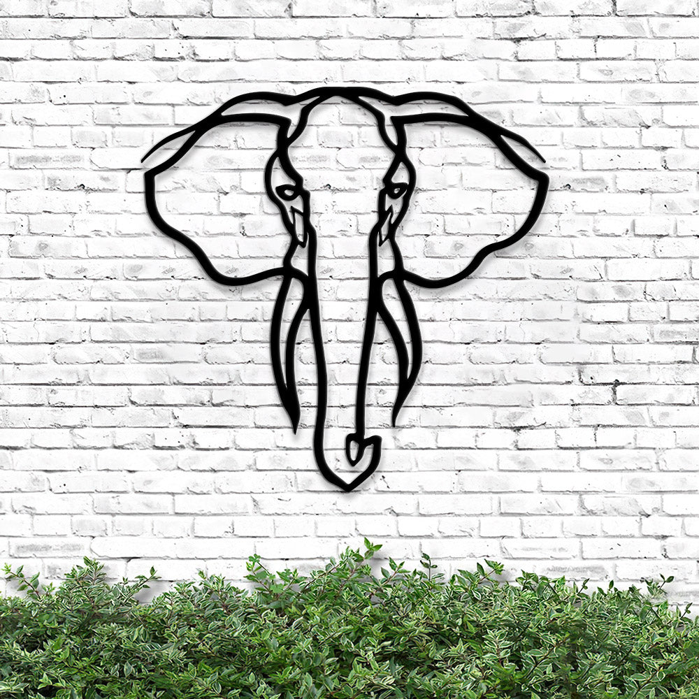 Elephant Metal Wall Art - Elephant Metal Sign - Metal Elephant Wall De ...
