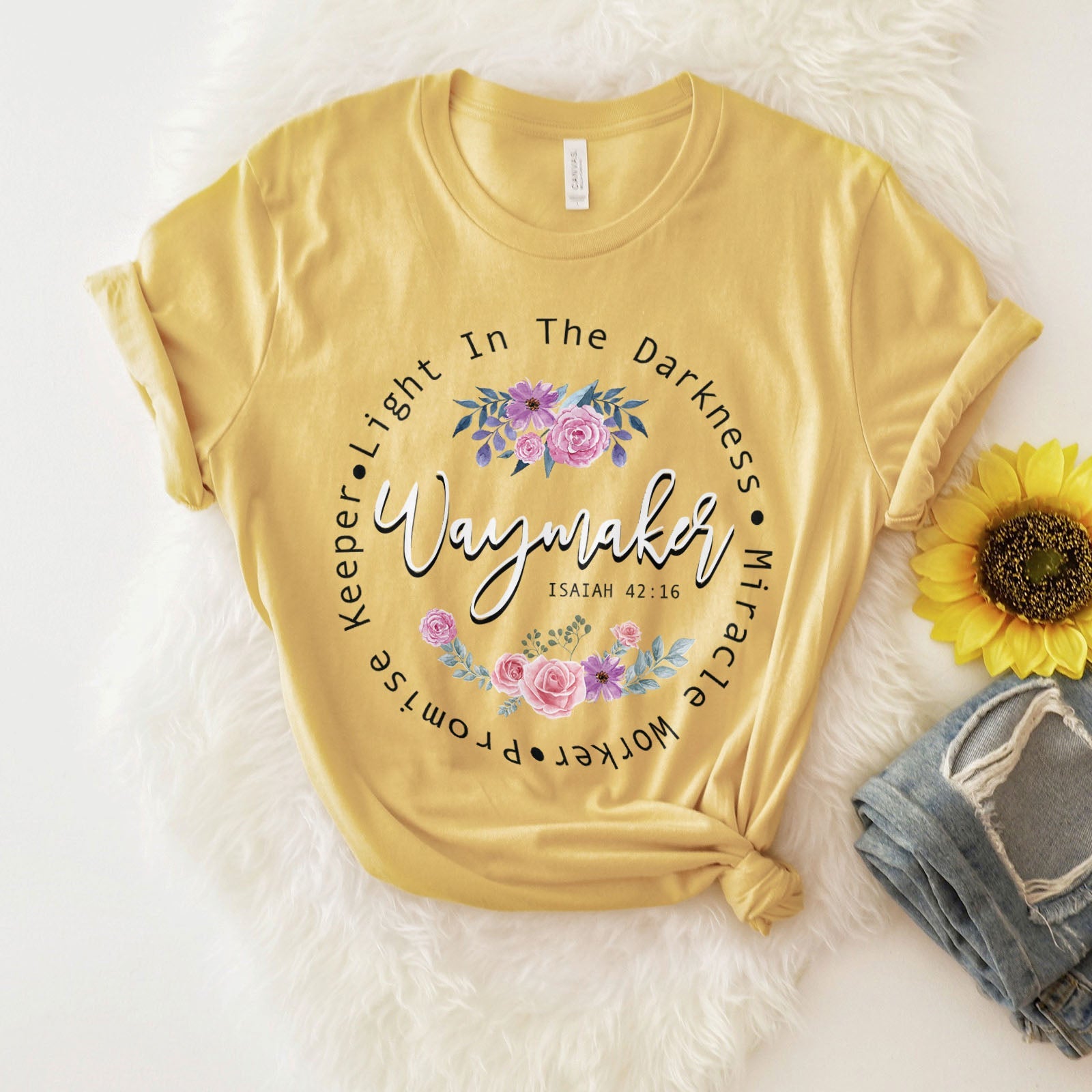 The Waymaker Isaiah 42:16 Tee Shirts For Women - Christian Shirts for ...