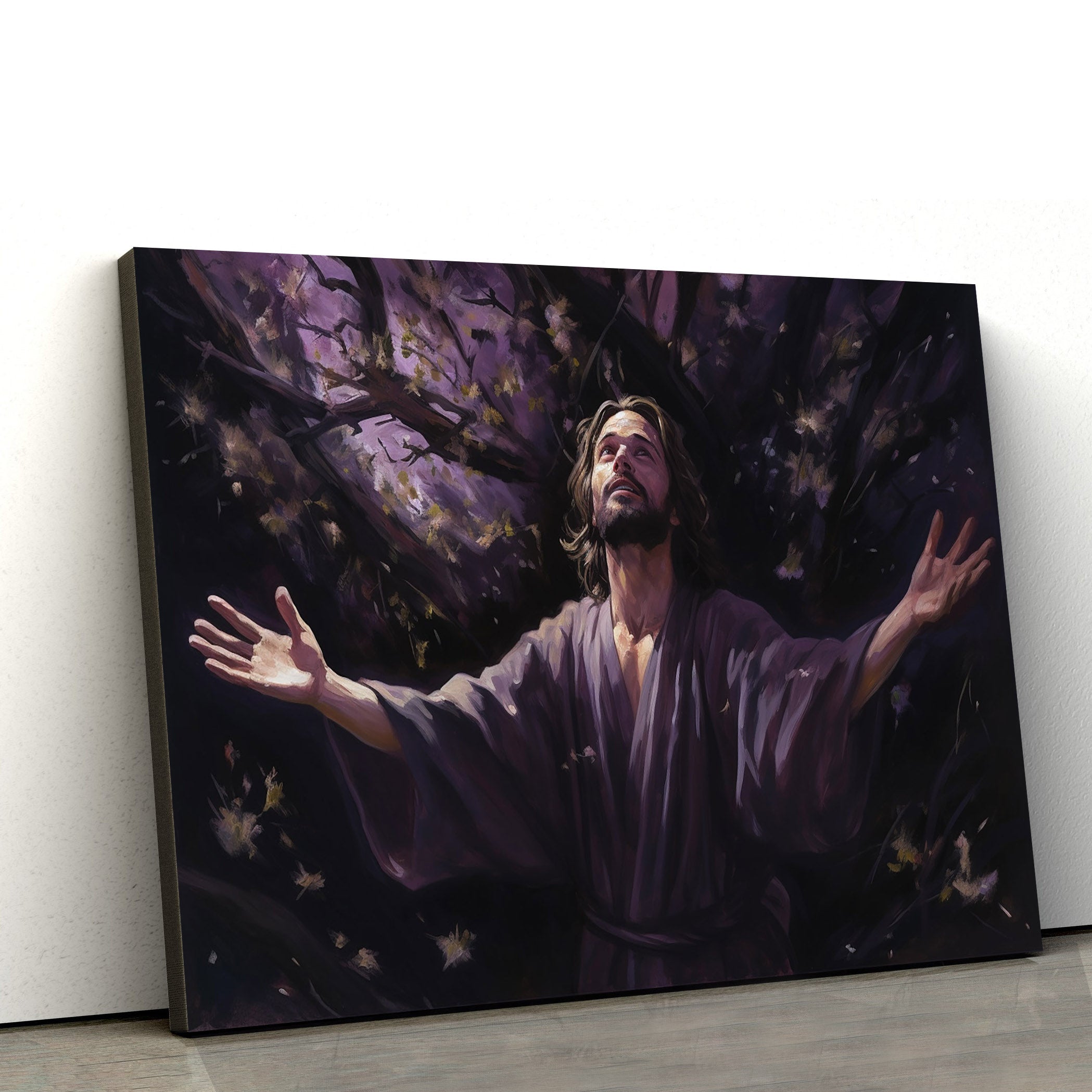 A Painting Of Jesus With His Hands Extended 2 - Canvas Picture - Jesus – Ciaocustom