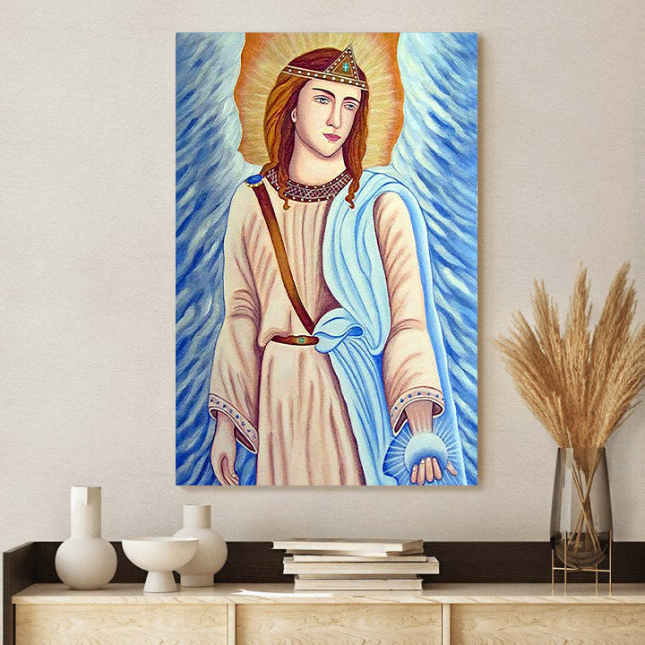 Archangel Gabriel Canvas Wall Art - Catholic Canvas Wall Art - Religio – Ciaocustom