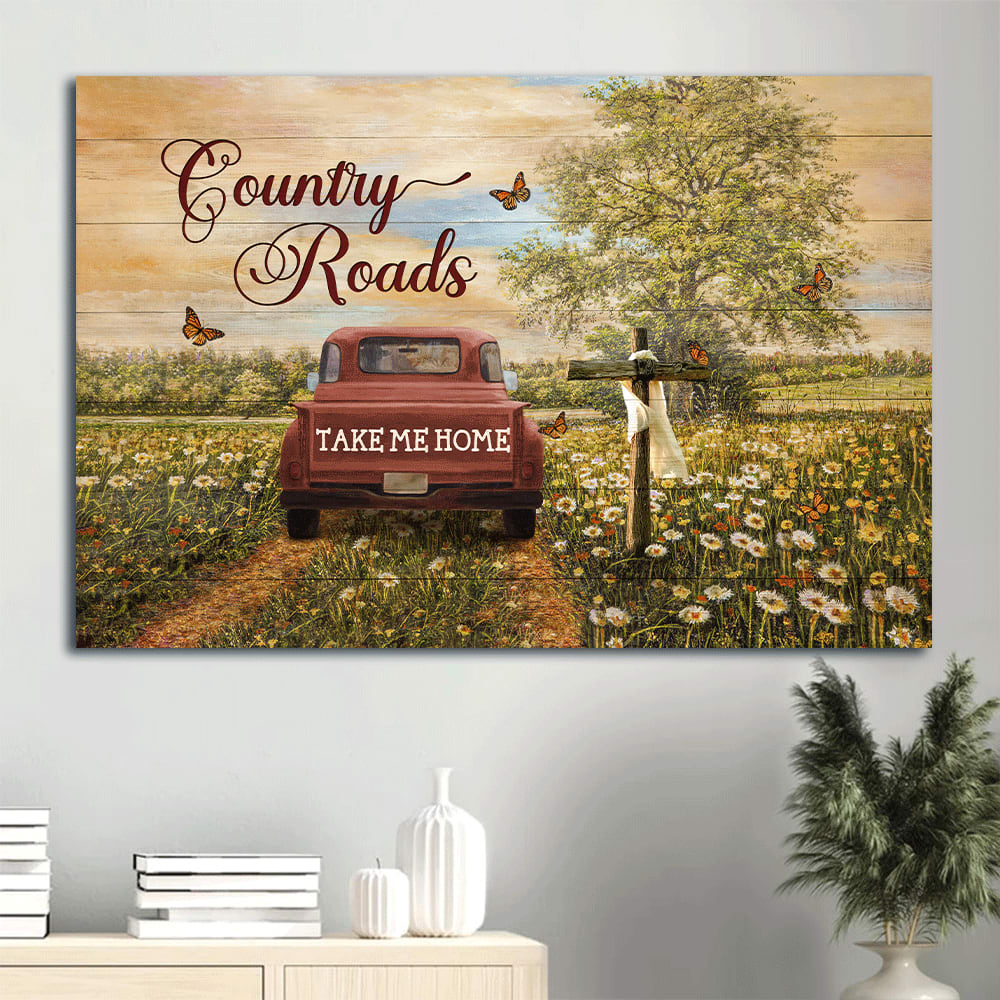 Beautiful Countryside Dandelion Field Ladybug Car Country Roads Take M ...