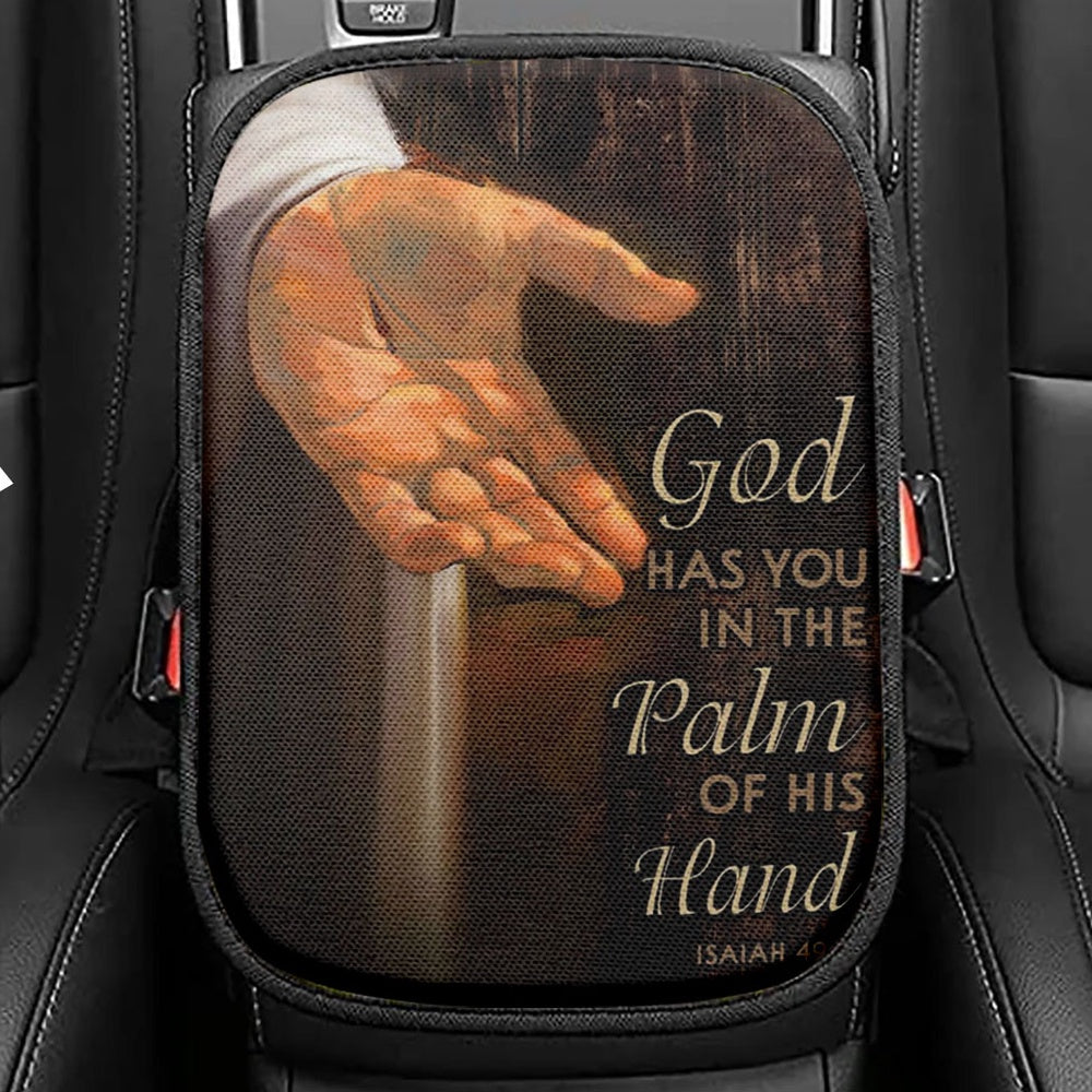 Bible Verse Isaiah 4916 God Has You In The Palm Of His Hand Seat Box C ...