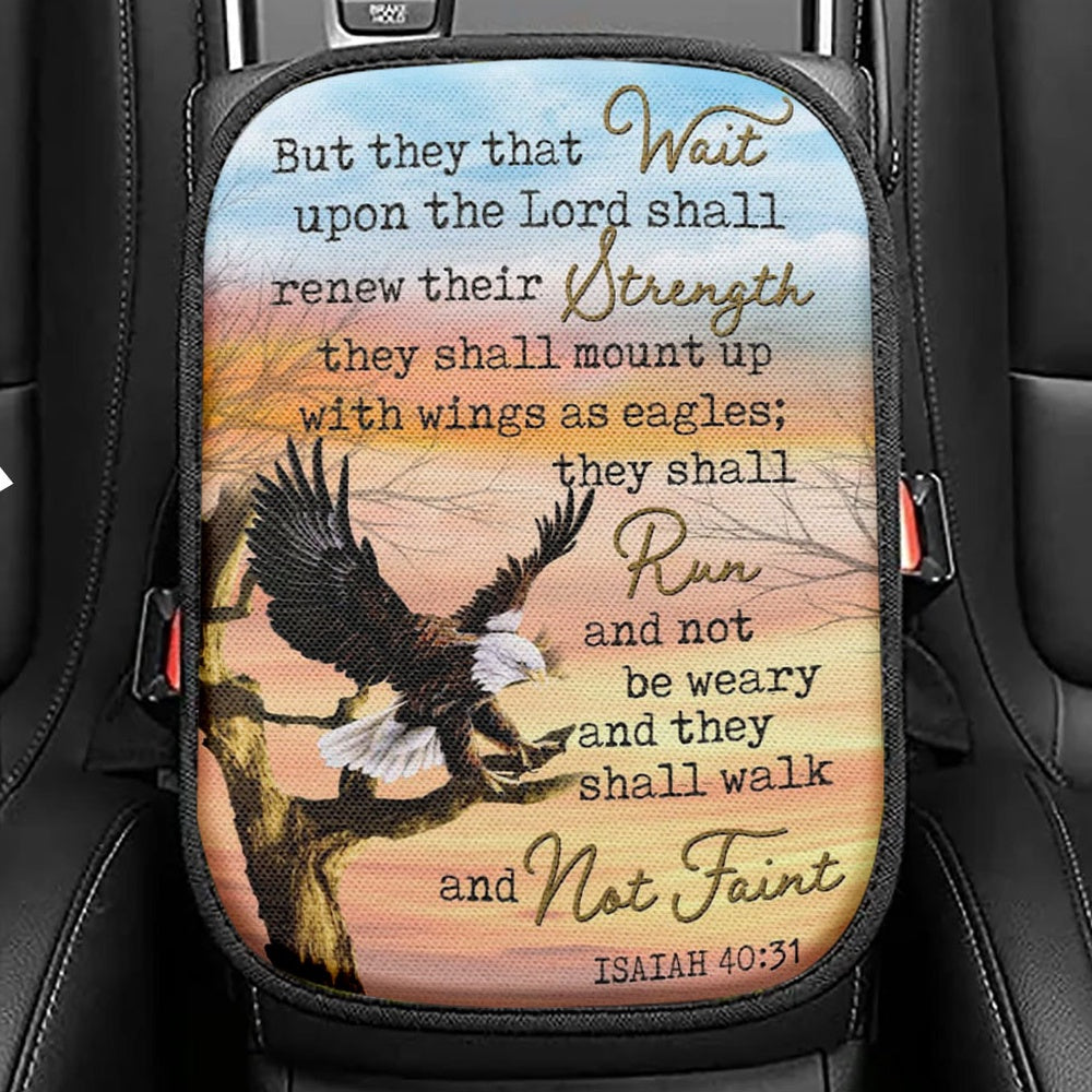 Bible Verse They That Wait Upon The Lord Isaiah 4031 Seat Box Cover, B ...