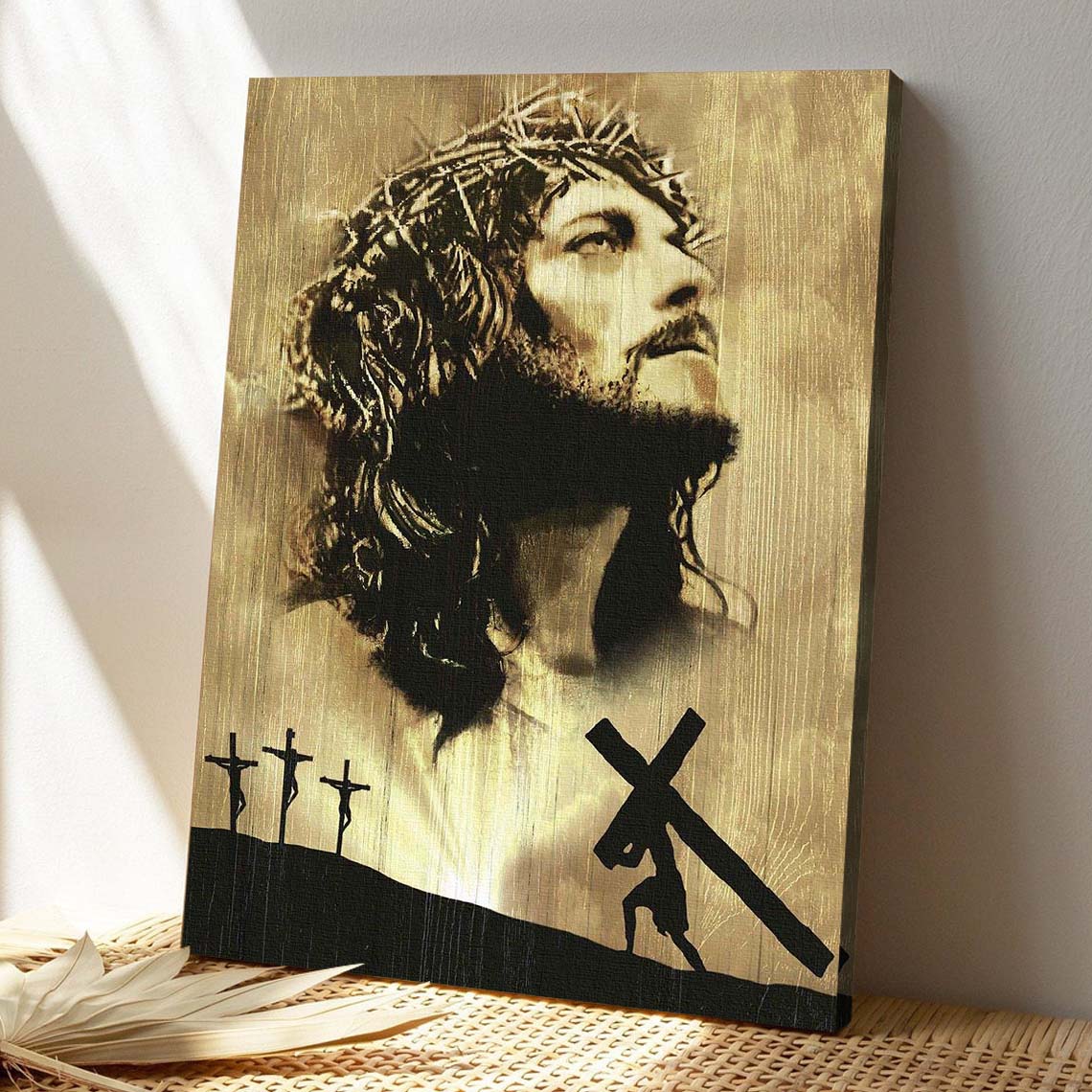 Christian Canvas Wall Art - Jesus Canvas - My God My Savior Canvas - B ...