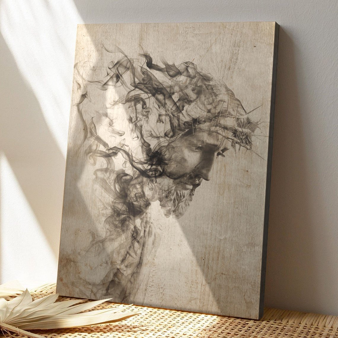 Christian Canvas Wall Art - Jesus - Shadow Canvas - Bible Verse Canvas ...