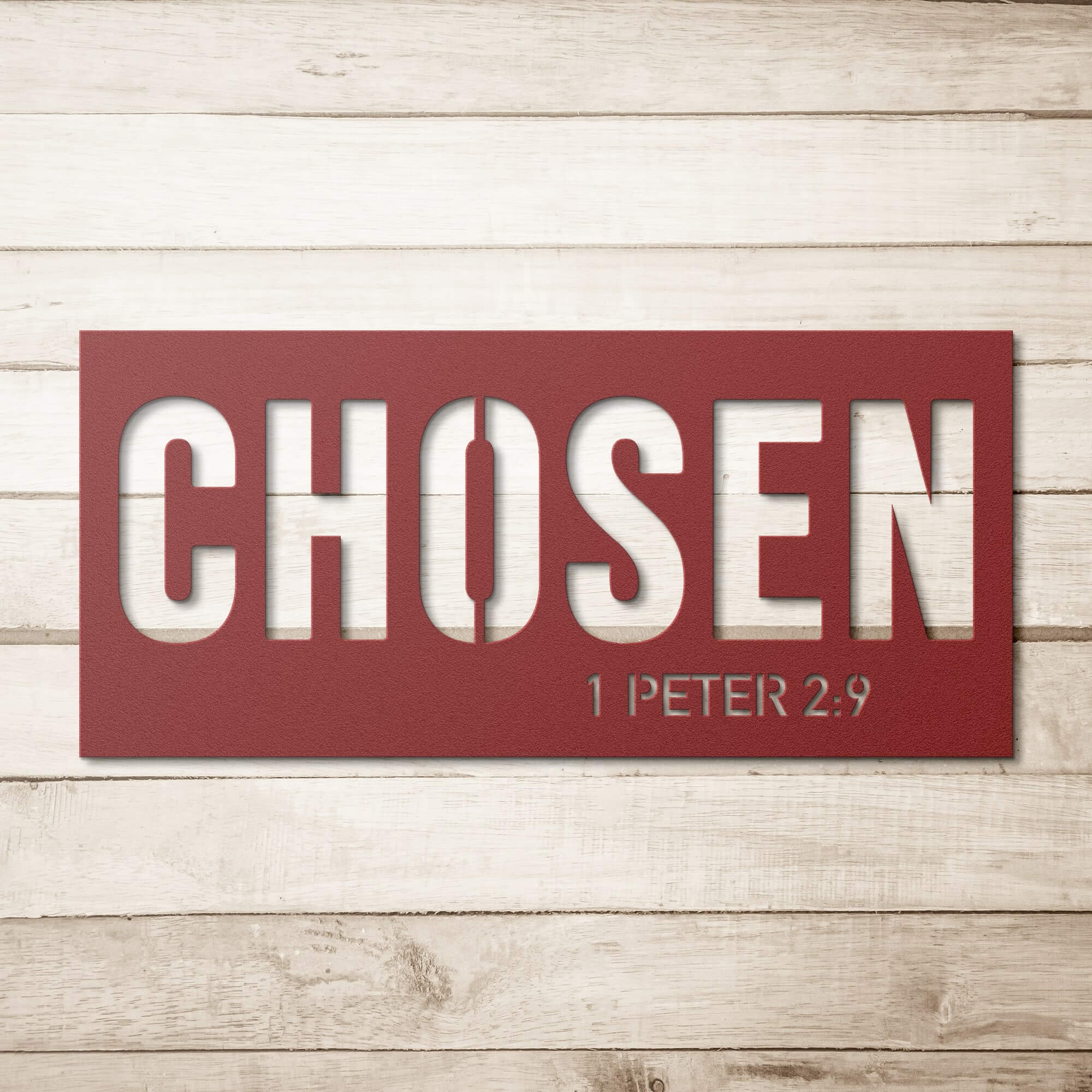 Chosen Metal Sign - Christian Metal Wall Art - Religious Metal Wall De ...