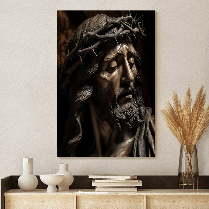 Christ Jesus On The Cross - Canvas Picture - Jesus Christ Canvas - Chr – Ciaocustom