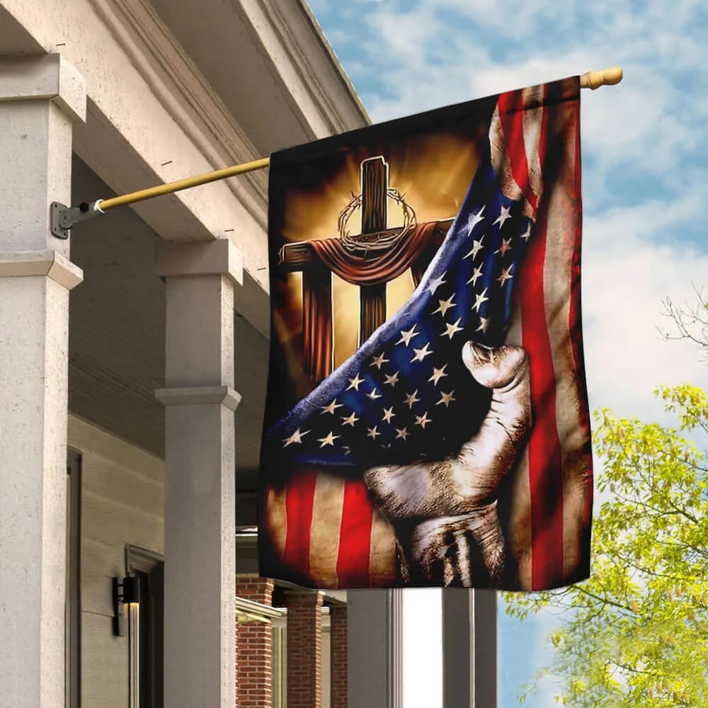 Christian Cross Crown Jesus House Flags - Christian Garden Flags - Out ...