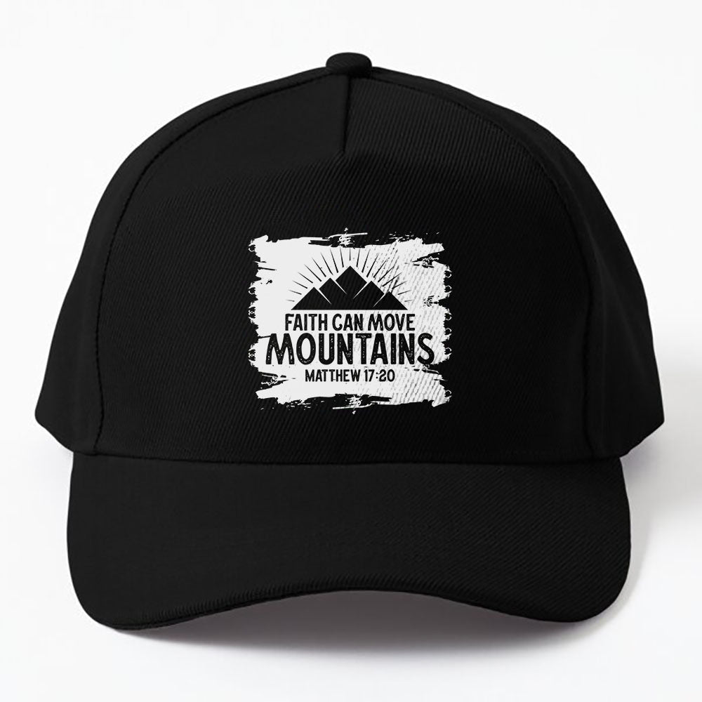 Christian Faith Can Move Mountains Jesus Christ Saying Cap – Ciaocustom