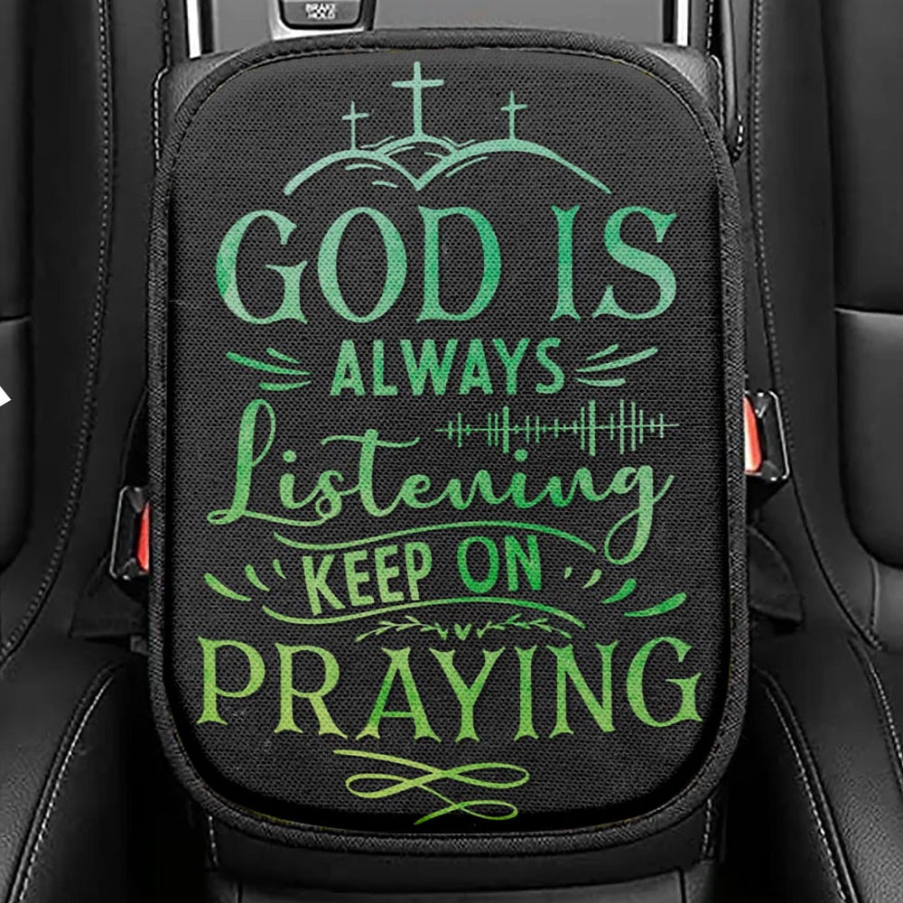 Christian God Is Always Listening Keep On Praying Seat Box Cover, Bibl ...