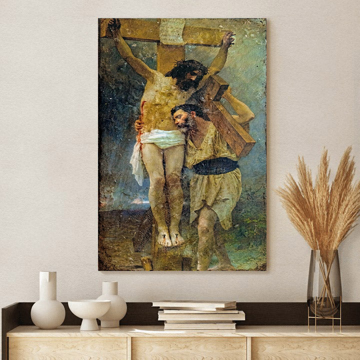 Compassion William Bouguereau After The Crucifixion Canvas Wall Art ...