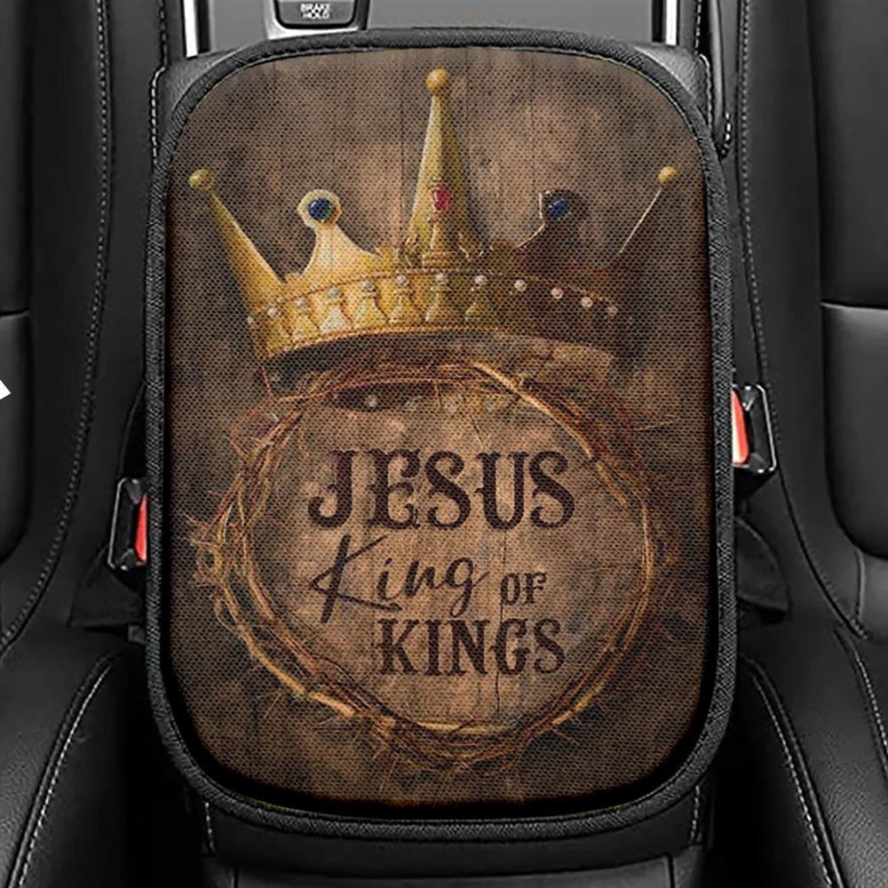 Crown Of Thorn Jesus King Of Kings Car Center Console Cover, Christian ...