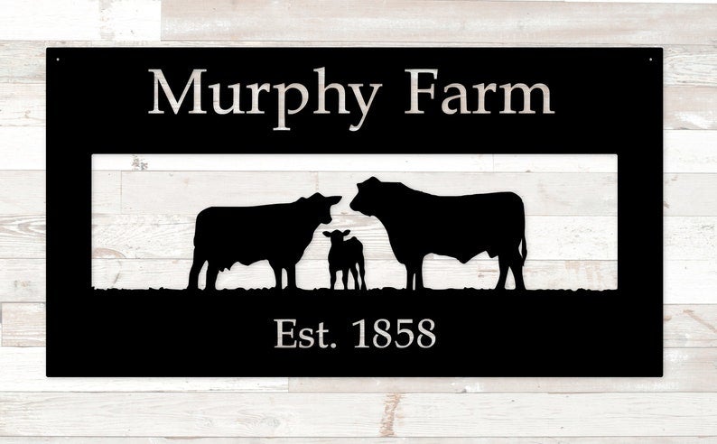 Custom Farm Sign Or Ranch Sign Custom Name Sign Family Name Sign Rusti ...