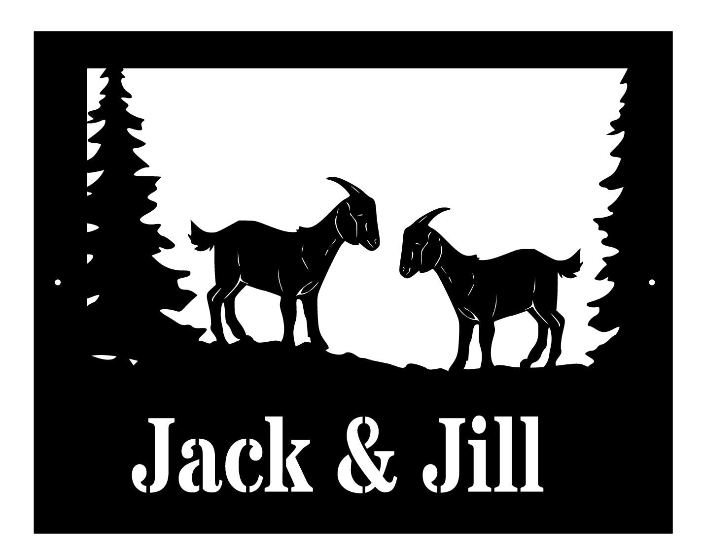 Custom Goat Farm Metal Sign - Metal Dwarf Goat Wall Art - Personalized ...