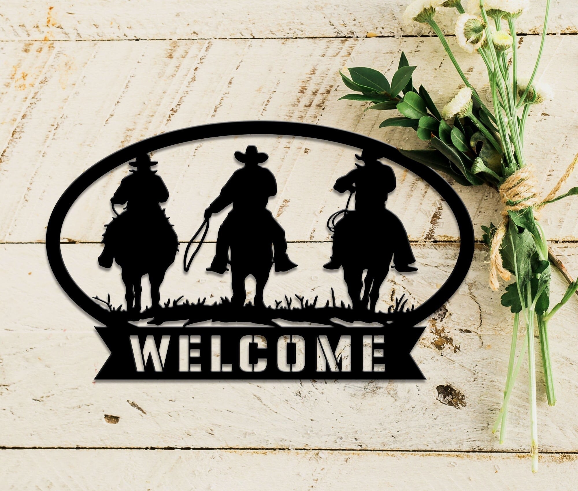 Custom Metal Farm Sign Cowboy Sign Metal Farm Sign Metal Wall Art Farm ...
